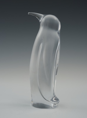 A Daum Glass Figurine of a Penguin, 09.01.11, Sold: $69