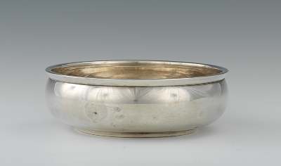 A Sterling Silver John Burt 1691 Reproduction Porringer