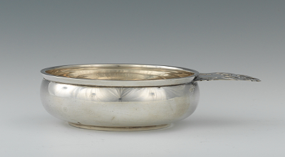 A Sterling Silver John Burt 1691 Reproduction Porringer