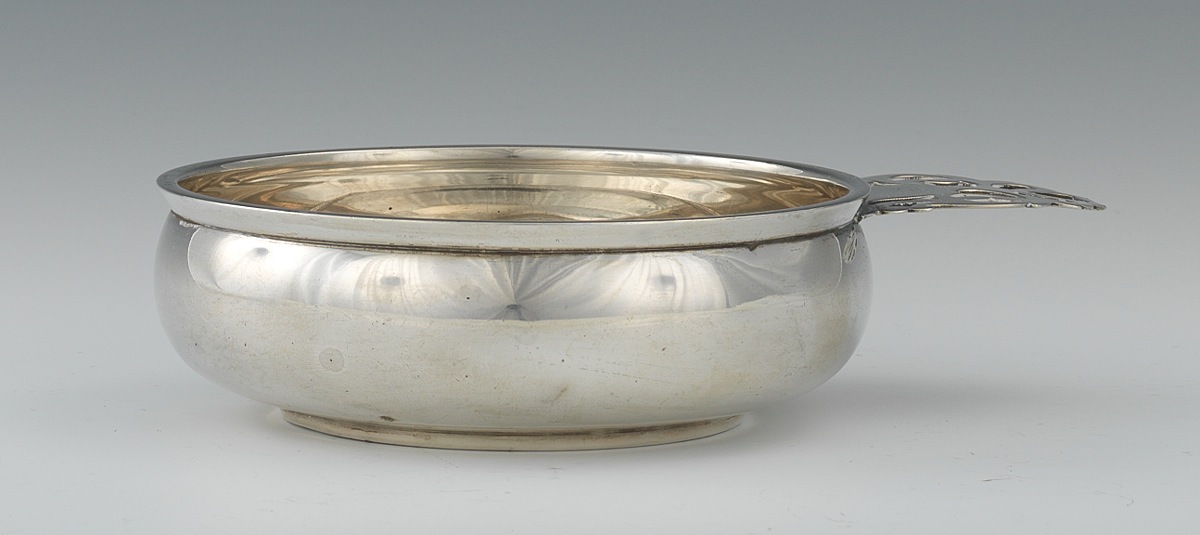 A Sterling Silver John Burt 1691 Reproduction Porringer