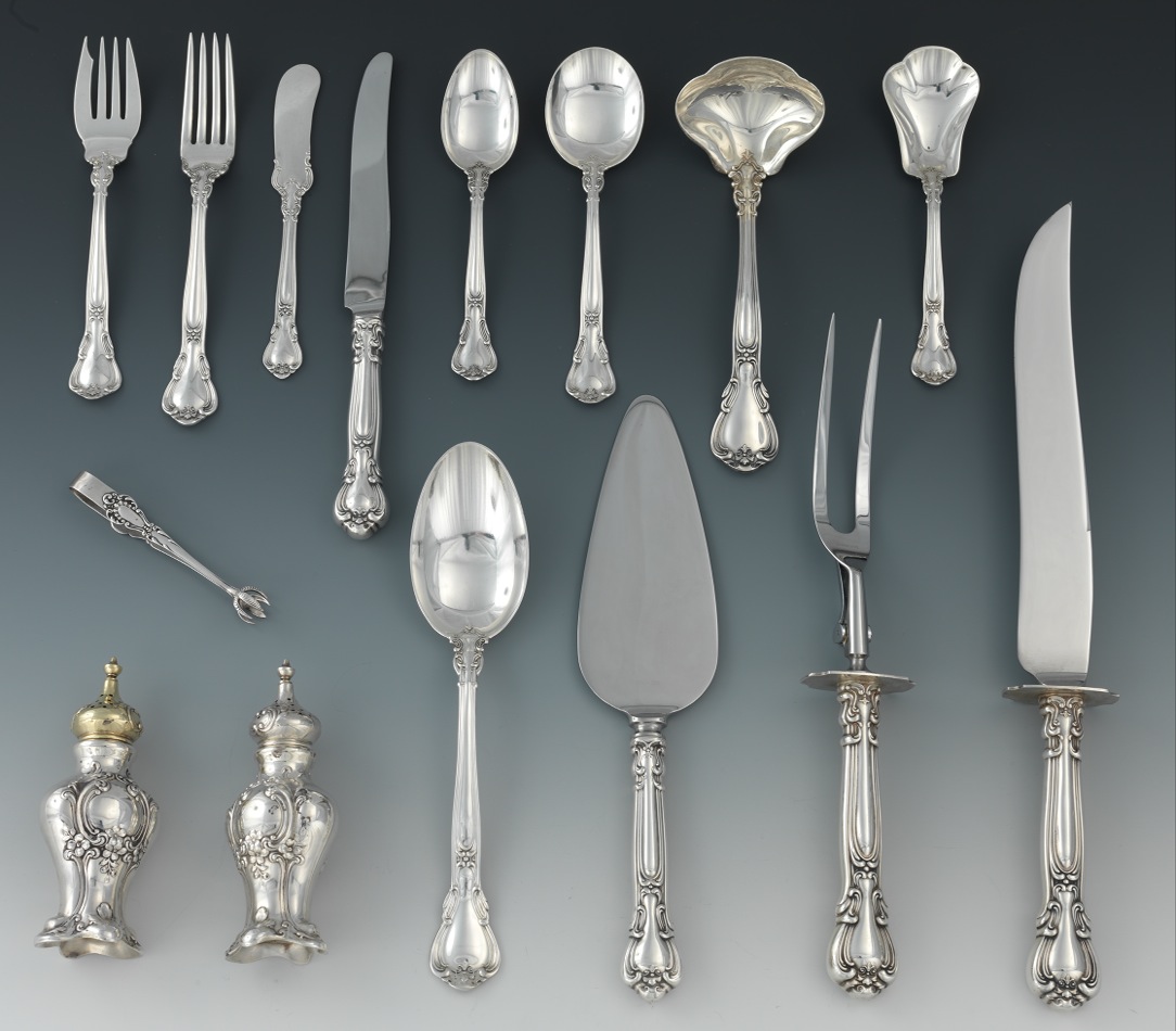 A Sterling Silver Tableware Service for Twelve by Gorham, "Chantilly ...