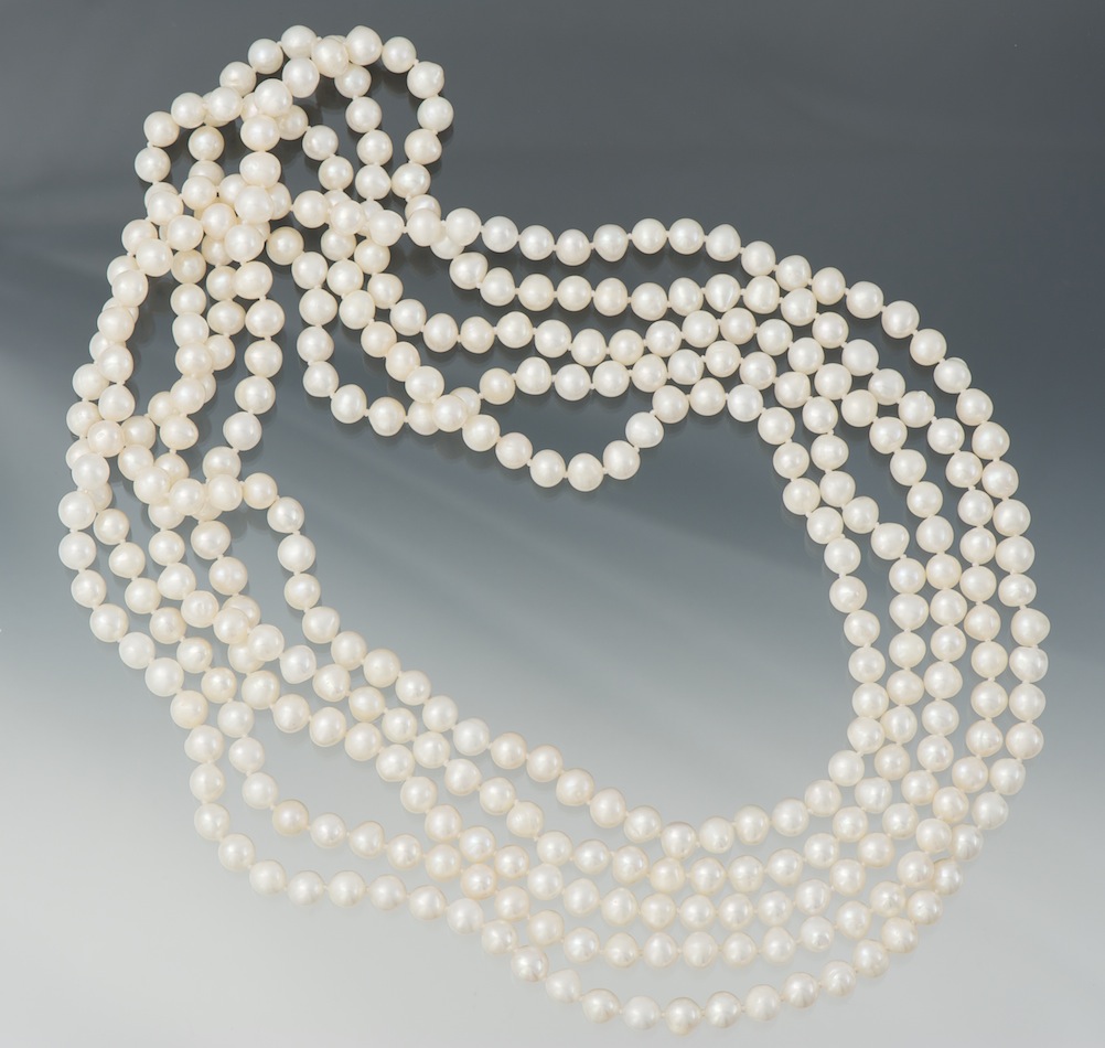 A 100 Inches Long Strand of Freshwater Cultured Pearls , 09.02.11, Sold ...