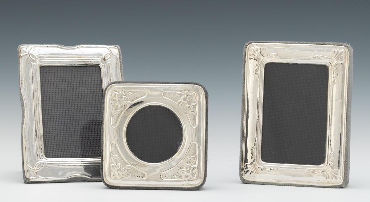 Three Silver Miniature Picture Frames, 12.14.12, Sold: $74.75