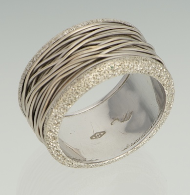 A White Gold Thread and Diamond Band , 03.29.12, Sold: $460