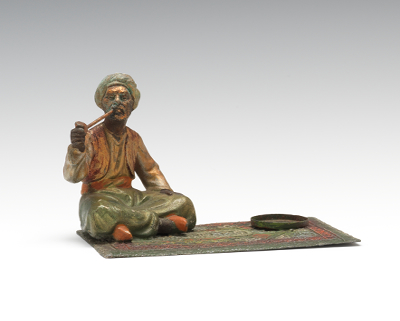 Austrian Painted Bronze Figure of an Arabian Man