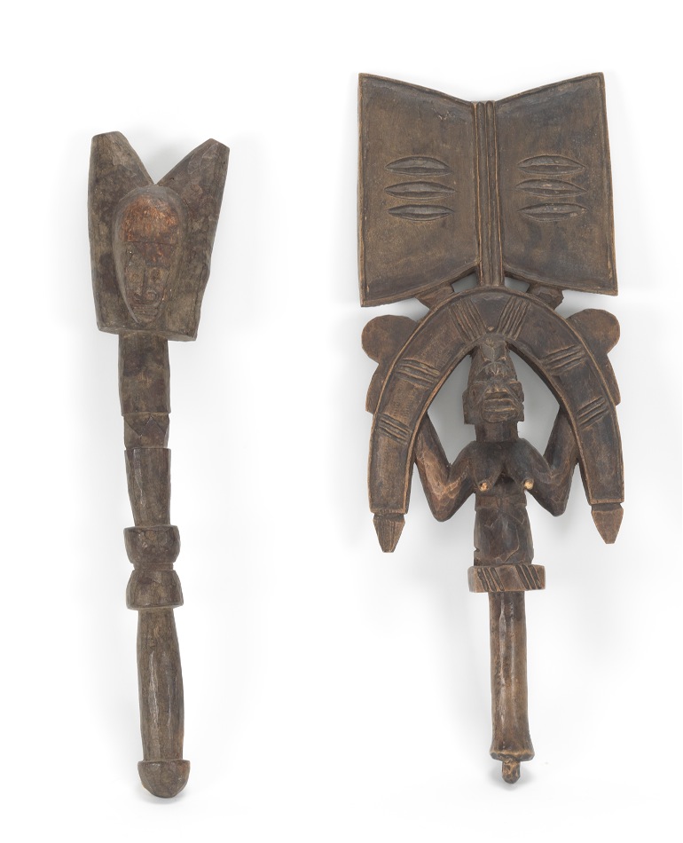 A Pair of African Staffs, 03.30.12, Sold: $34.5