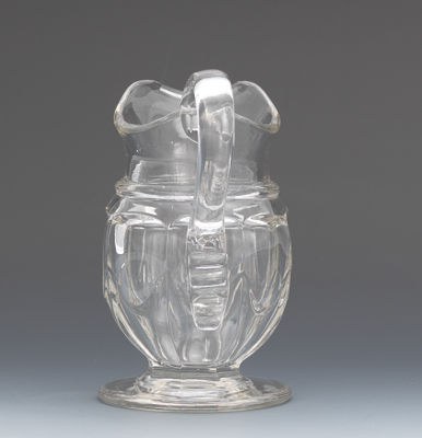 A Flint Glass Pitcher, ca. 1840, 05.24.12, Sold: $69