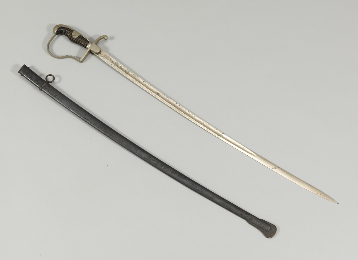 German/Austrian Sword, ca. 1890-1910, Artillery Motif Blade, with ...