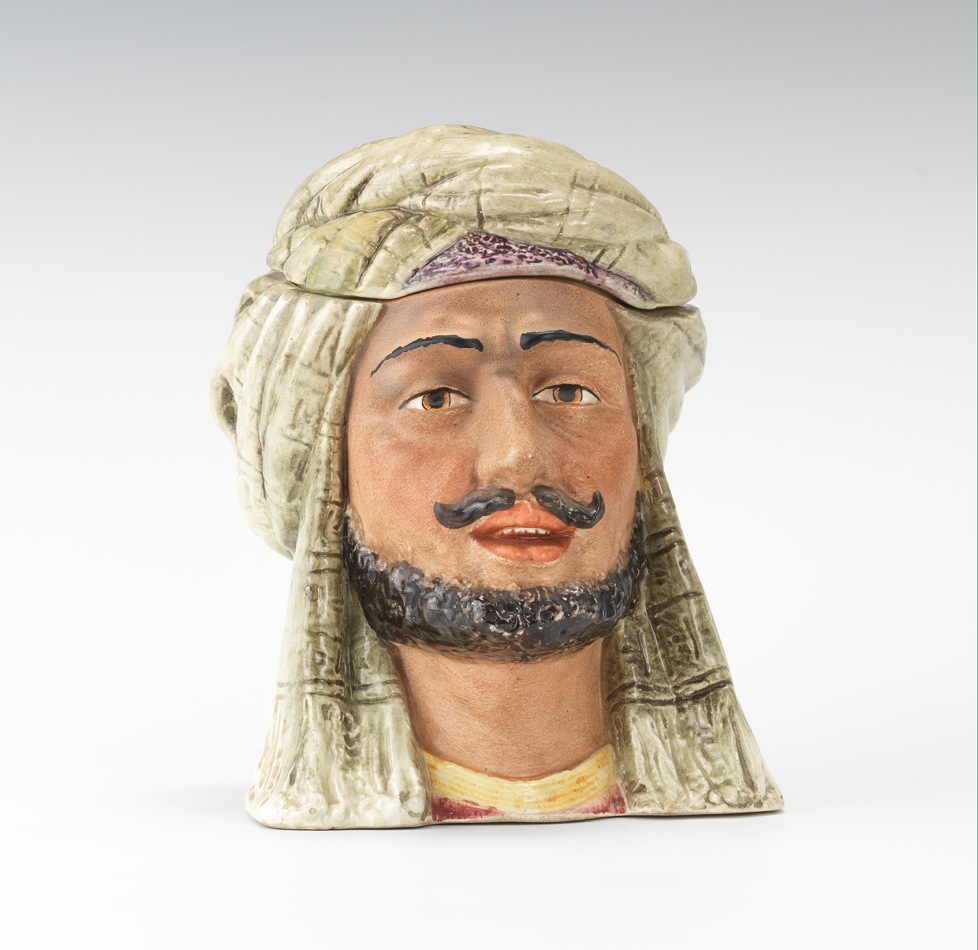 An Arab Figural Head Tobacco Jar, 05.26.12, Sold: $69