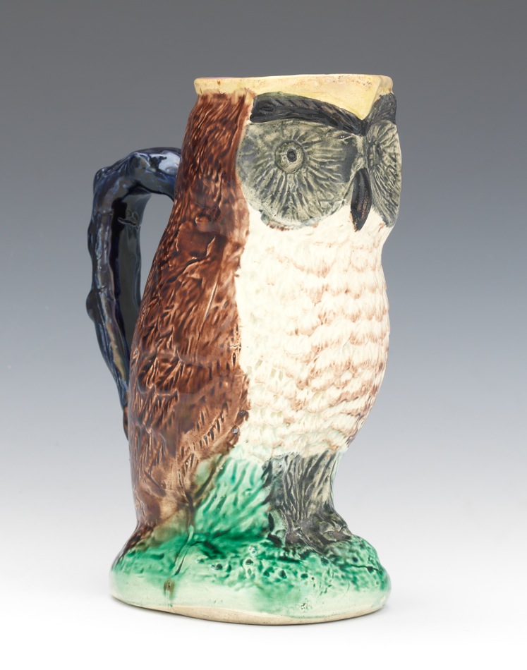 A Majolica Owl Pitcher, 05.24.12, Sold: $161