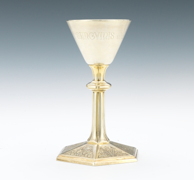 A Sterling Silver and Diamond Chalice by Gorham , 11.09.12, Sold: $1150