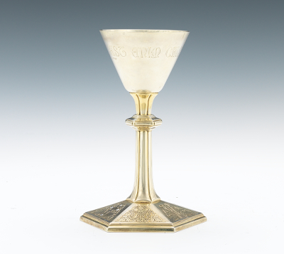 A Sterling Silver and Diamond Chalice by Gorham , 11.09.12, Sold: $1150