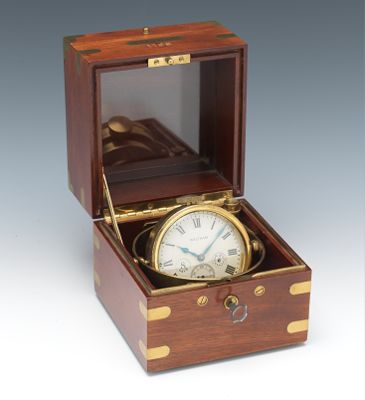 Waltham Watch Company 8 Day Marine Chronometer, Waltham, Massachusetts ...
