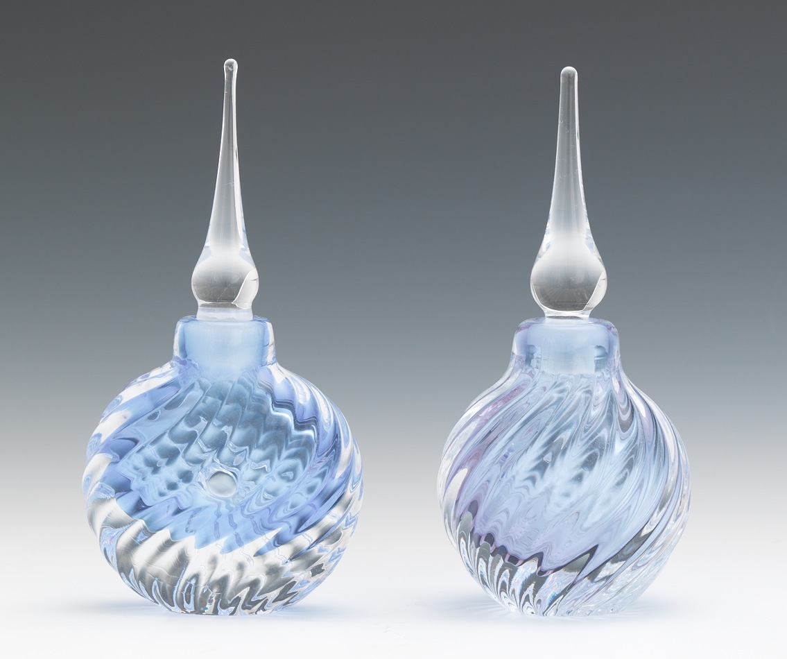 Two Vandermark Glass Perfume Bottles, 09.08.12, Sold: $80.5