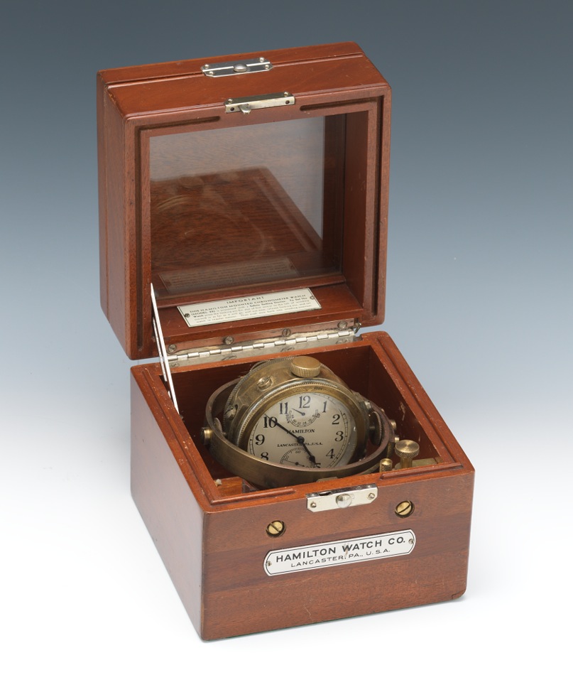 Hamilton Marine Chronometer, Model 22 Deck Watch, 09.06.12, Sold: $805