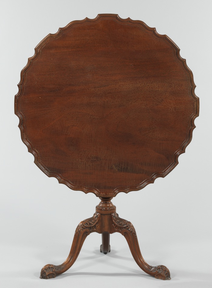 A Chippendale Style Pie Crust Tea Table, 09.08.12, Sold: $178.25