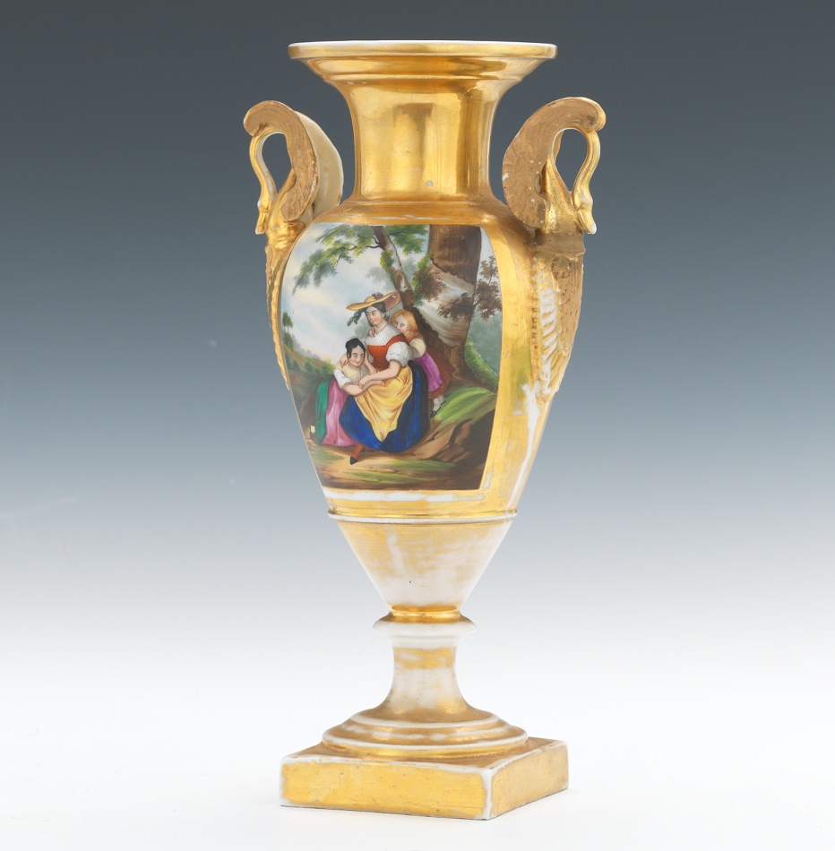 A Paris Porcelain Neoclassical Vase, 10.18.12, Sold: $92