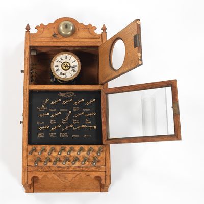 An American Butler/Servant Clock, Marked "E. Ingraham & Co.", ca. 1890 ...