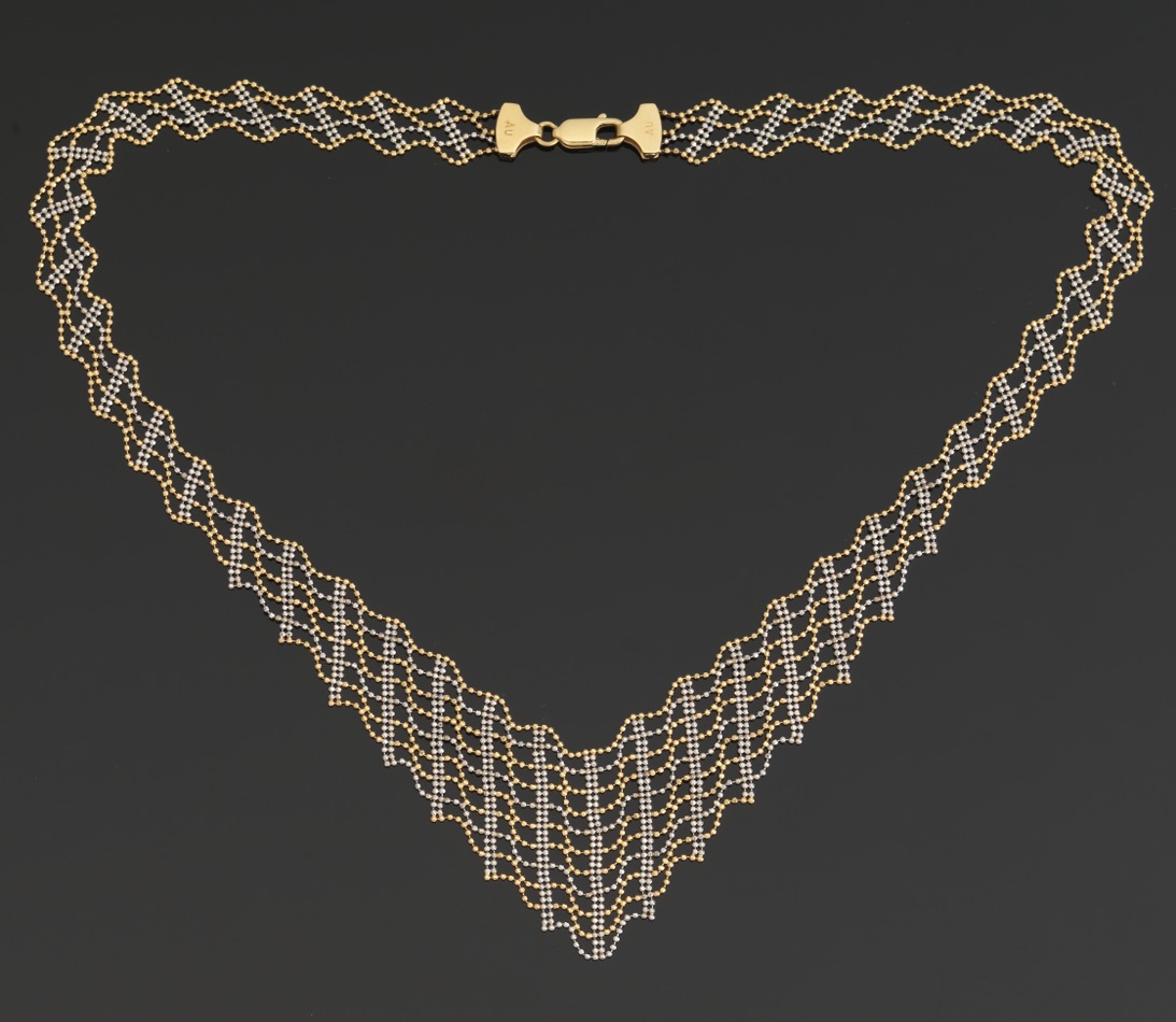 A Ladies' Gold Weave Necklace , 12.13.13, Sold: $345