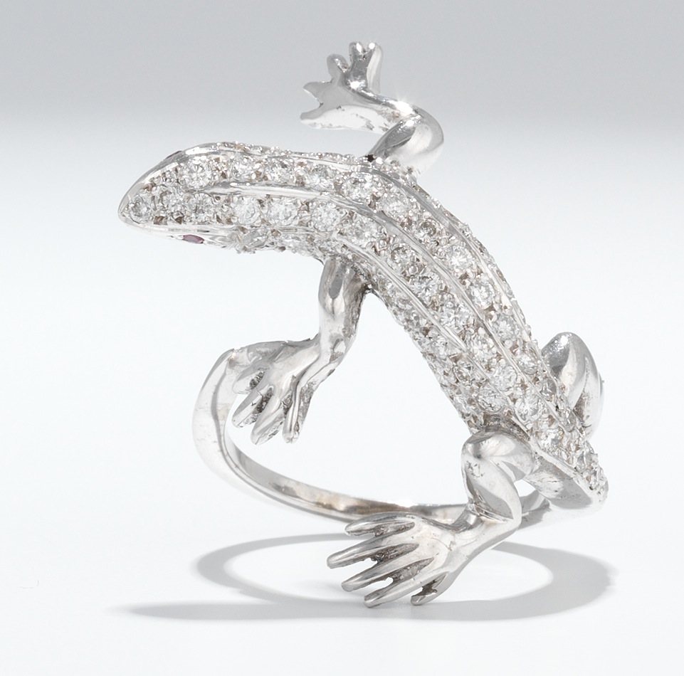 A Ladies' Diamond Lizard Ring , 02.15.13, Sold: $1150