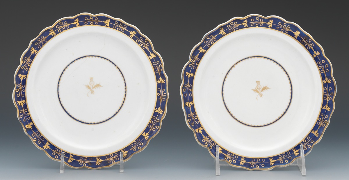 A Pair of Dr. Wall Worcester Plates, 09.21.13, Sold: $34.5