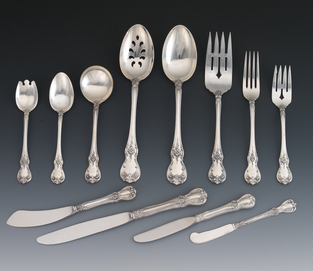 A Set of Eight Place Settings, Towle "Old Master" Sterling Silver ...