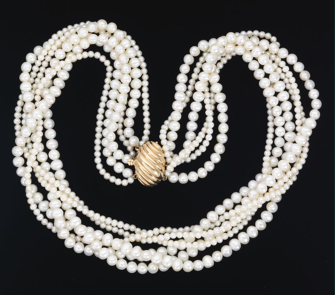 A Ladies' Pearl Torsade Necklace , 12.12.14, Sold: $253