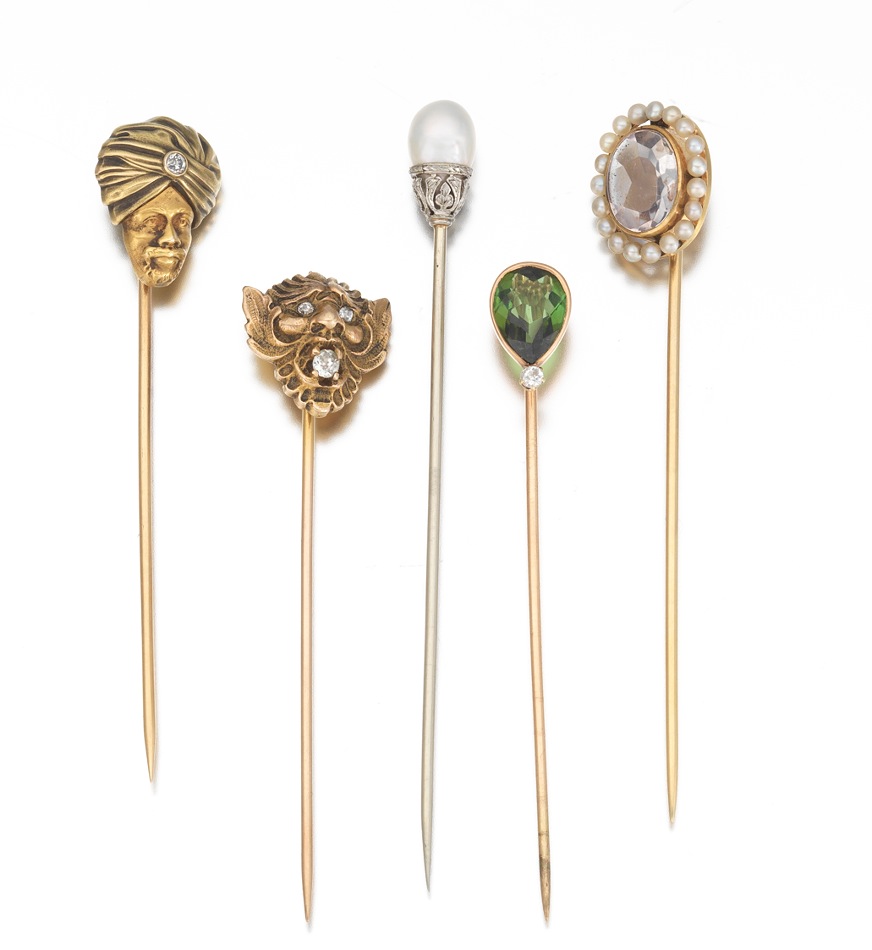 A Group of Unusual Stick Pins , 02.07.14, Sold: $471.5