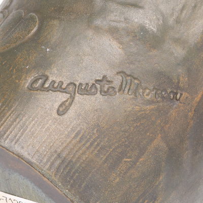 Bronze Vase signed Auguste Moreau, 03.27.14, Sold: $661.25