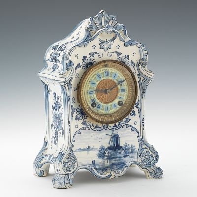 Ansonia Royal Bonn Delft Clock
