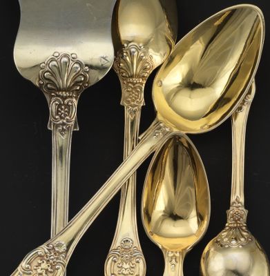 A Partial Set of French Dessert Flatware, Rococo Shell Design, 10.30.14 ...
