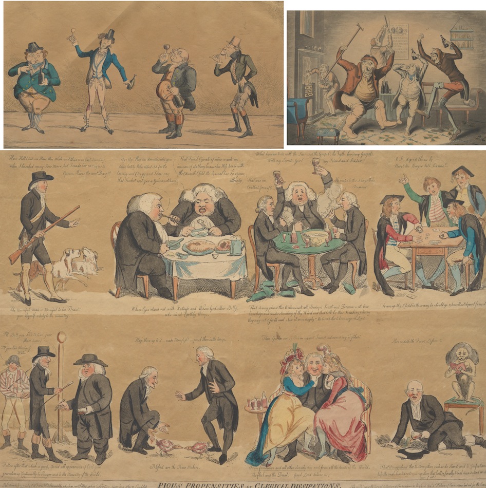Three 18th Century British Satirical Caricature Prints, 10.30.14, Sold ...