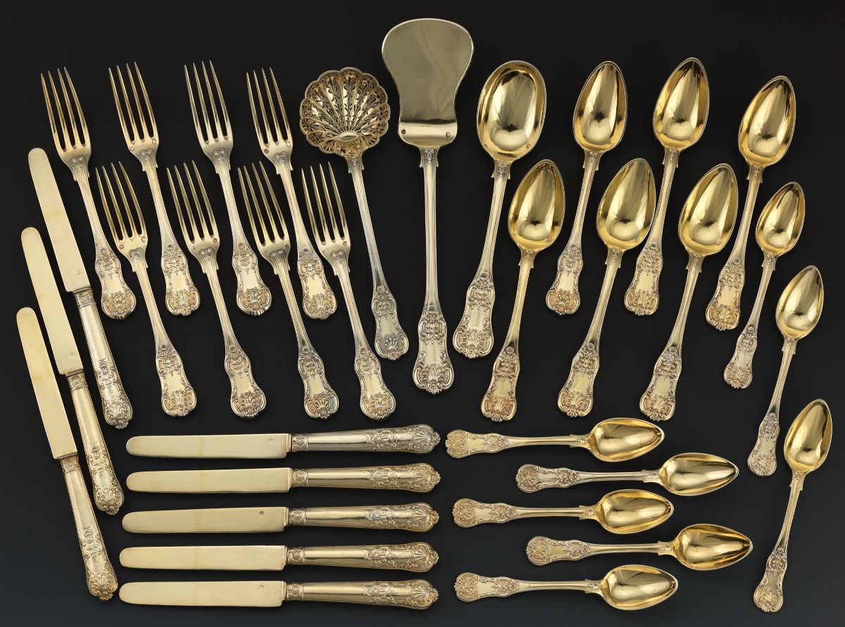 A Partial Set of French Dessert Flatware, Rococo Shell Design, 10.30.14 ...