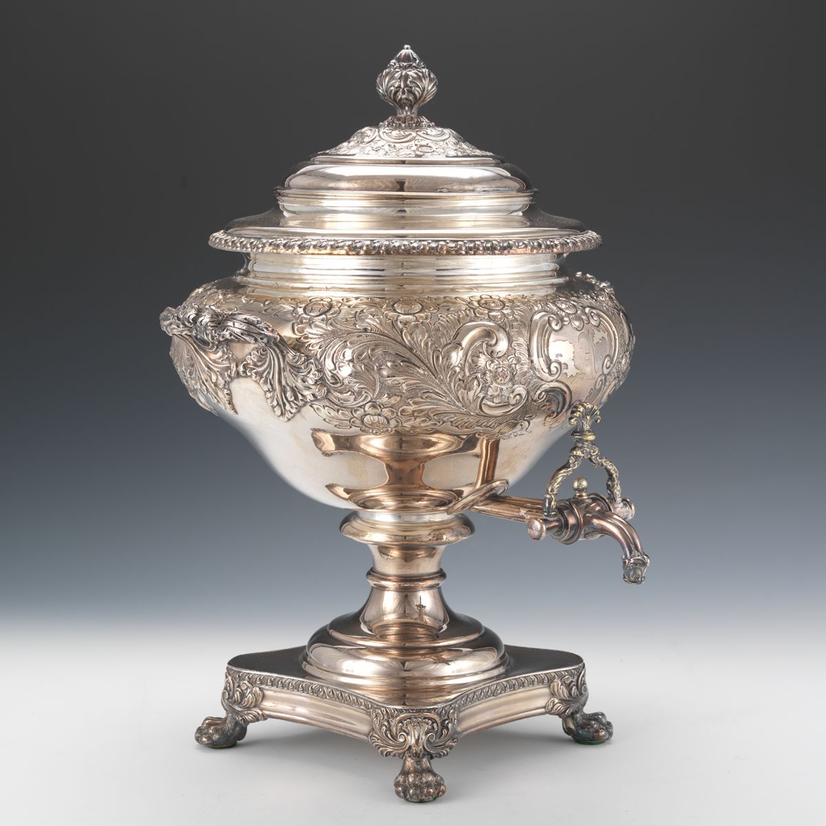 A Large Silver Plated Hot Water Urn, 10.30.14, Sold: $264.5