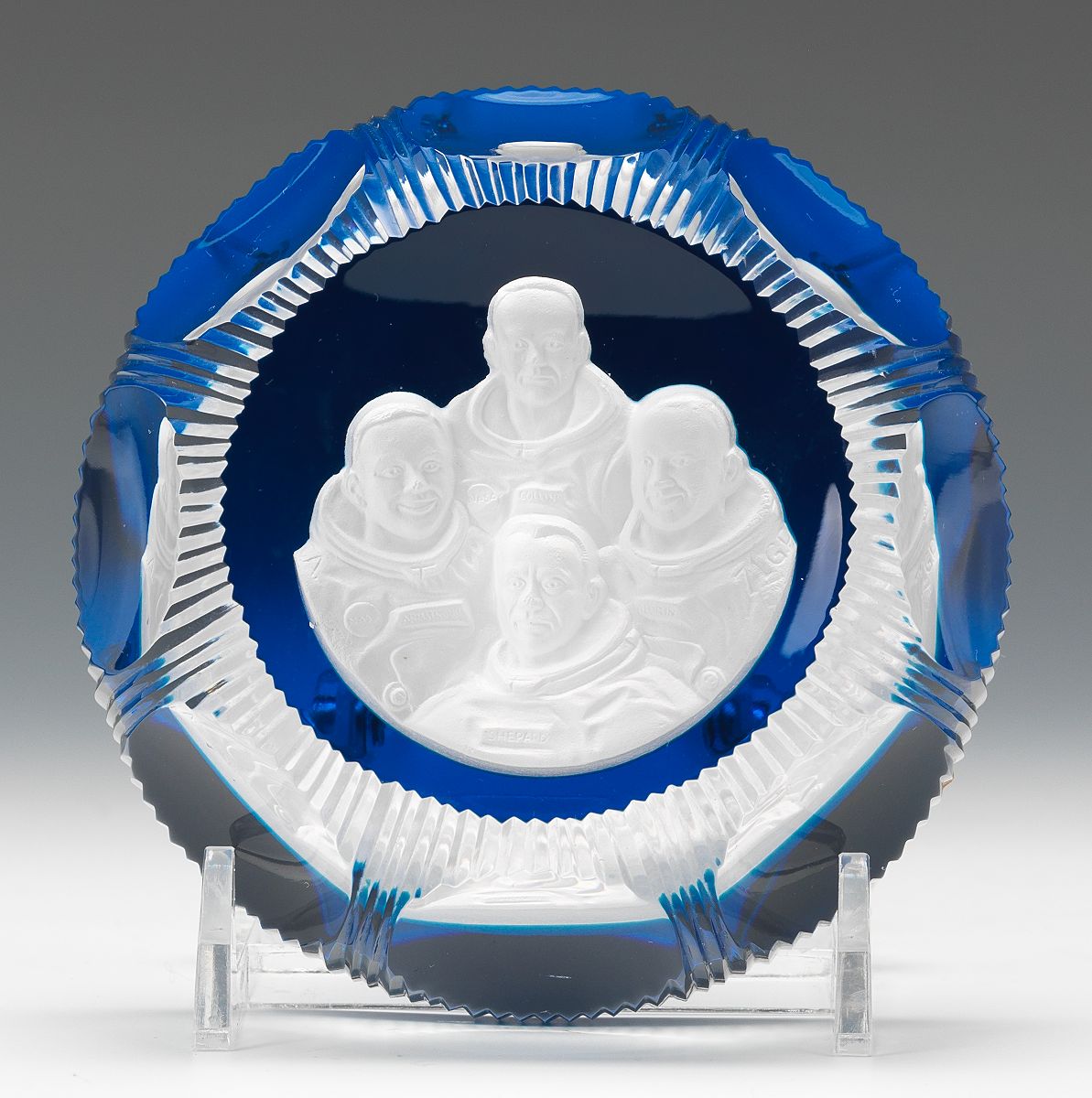 A Scarce Baccarat Sulphide Paperweight of the Apollo Astronauts, 10.30.14