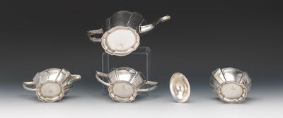 Gorham-Durgin Sterling Silver, Six Piece Coffee/Tea Service, "King ...