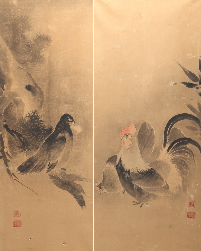 Two Works, Attributed to Kano Sansetsu (Japanese, ca. 1589 1651), 02.19 ...