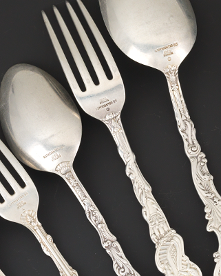 Gorham Sterling Silver Flatware Service for Twelve in "Versailles ...