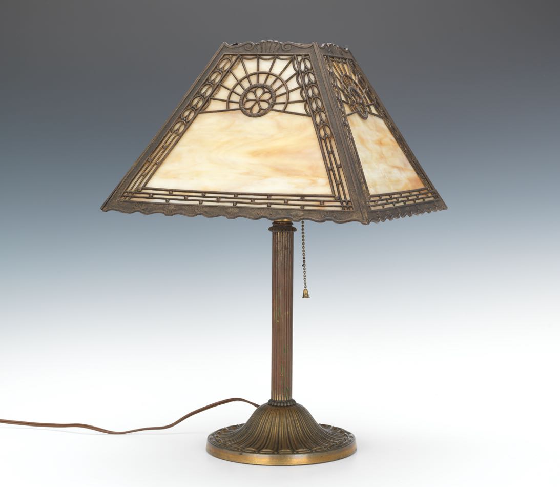 Signed Miller & Co. Panel Lamp, 04.18.15, Sold: $310.5