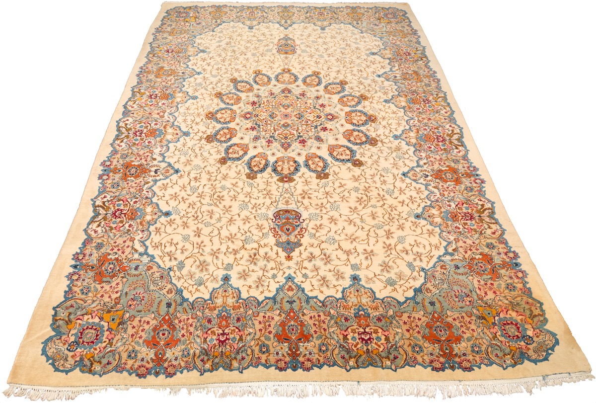 Signed Kerman Carpet, 05.30.15, Sold: $1552.5