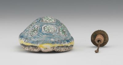 Chinese Porcelain Snuff Bottle in Shape of Turtle, ca. Late Qing ...