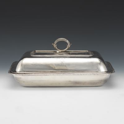 George III Sterling Silver Convertible Covered Casserole Dish, Thomas ...