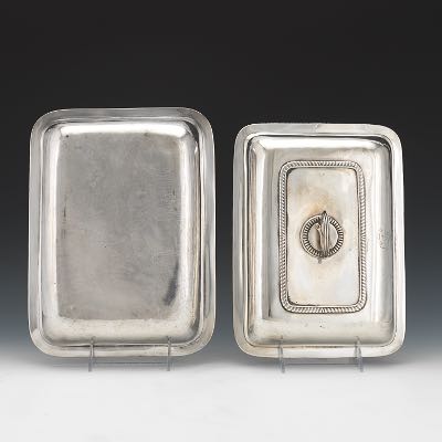 George III Sterling Silver Convertible Covered Casserole Dish, Thomas ...