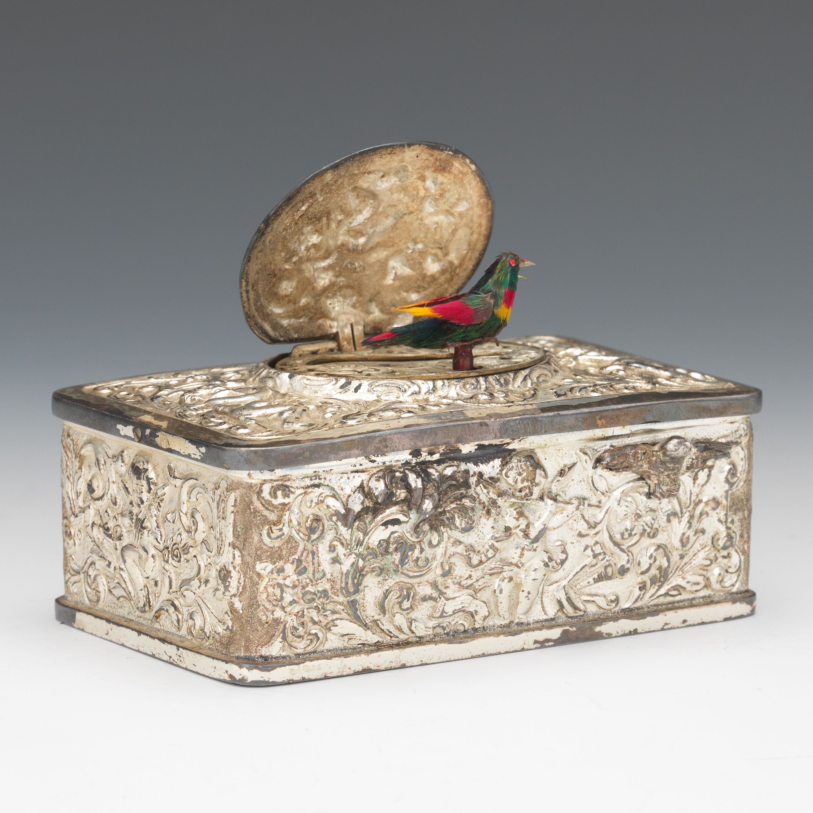 High resolution image for Silver Singing Bird Automaton, ca. Late 20th ...