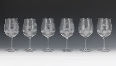 Six Joseph Riedel Sommeliers Burgundy Grand Cru Glasses, ca. 1970's, 12 ...