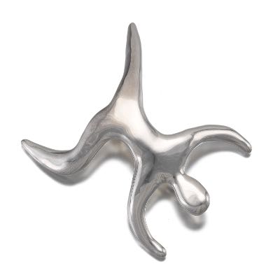 Large Israeli Sterling Silver Figure Brooch , 12.13.16, Sold: $76.7