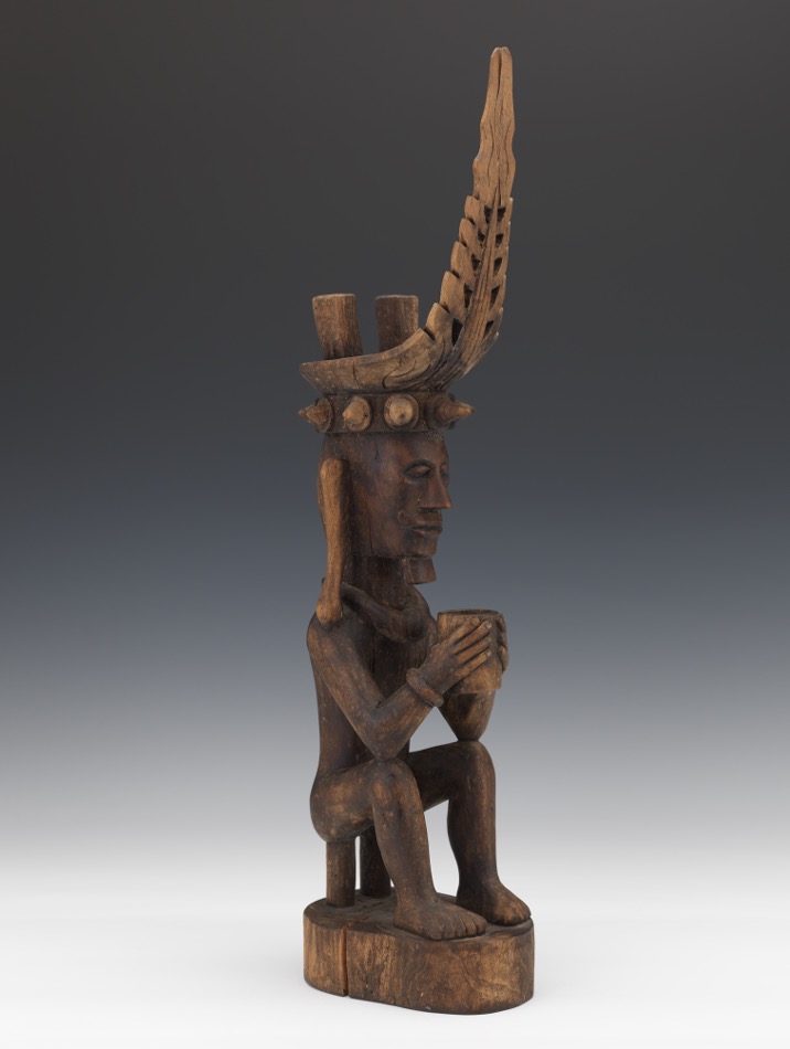 The Nias Island, Indonesia, Wood Carved Ceremonial Sculpture of ...