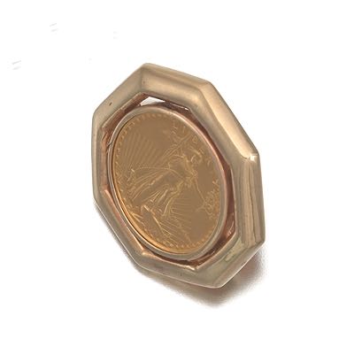 Liberty 5 Dollar Gold Coin Tie Pin , 02.19.16, Sold: $212.4