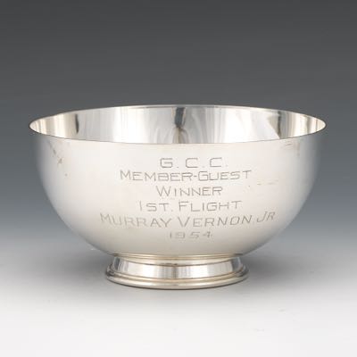 Two Sterling Silver Cornelius Wynkoop Reproduction Trophy Bowls, 02.18. ...