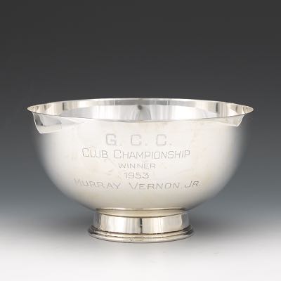 Two Sterling Silver Cornelius Wynkoop Reproduction Trophy Bowls, 02.18. ...